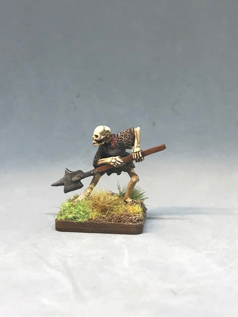 Skeleton Halberdier Attacking Low – Skull & Crown Inc